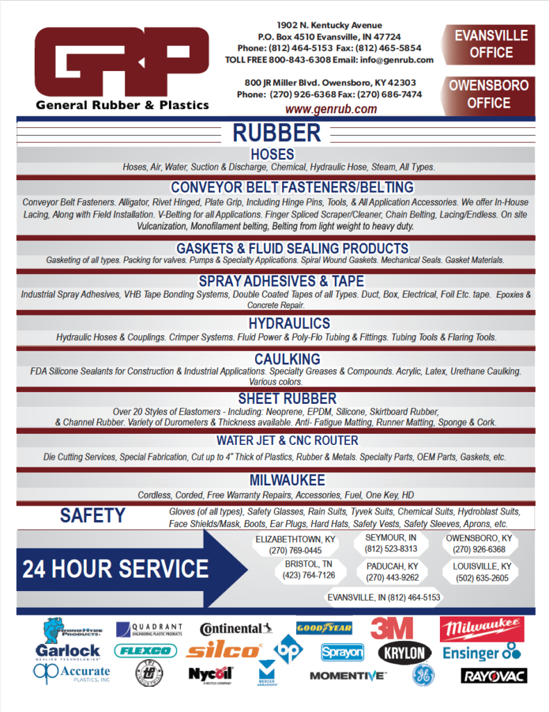 Product Lines - General Rubber and Plastics